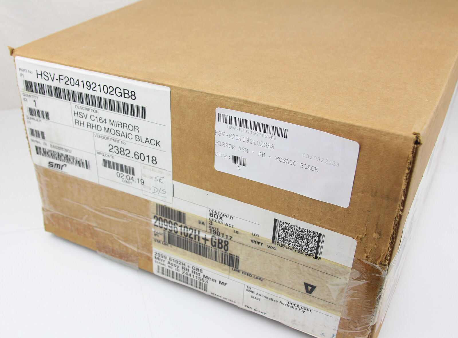 GENUINE HSV Chevrolet Camaro SS 2SS 2018-on RHS Door Mirror Assembly ...